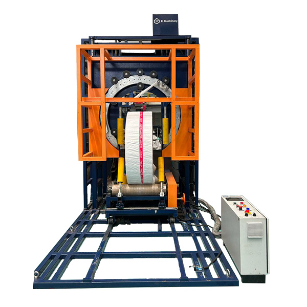 Steel Coil Wrapping Machine with Motorized Trolly System